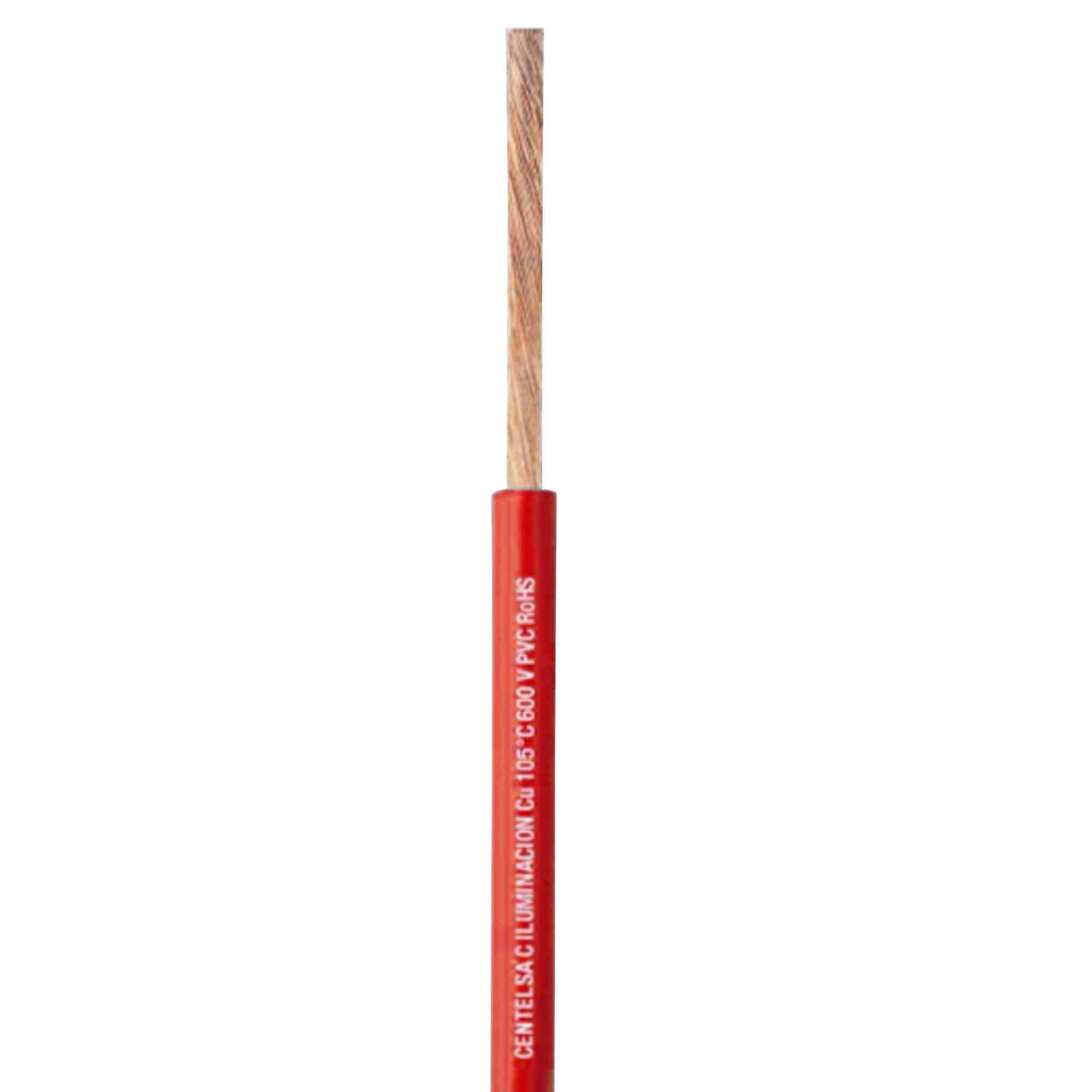 Cable No 22 Awg 75C 600V Rollox100 Rojo 201627R1RJ, 7707313322647