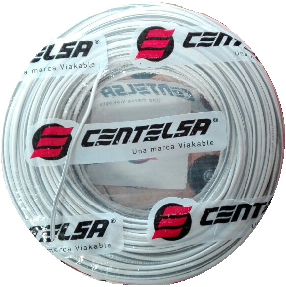 Cable No 18 Tff 60C 600V Blanco/Gris 201648BL/GR, 201648BLGR
